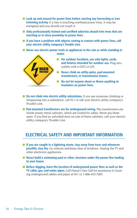 Hawaiian Electric - Energy Tips & Choices - Page 16-17