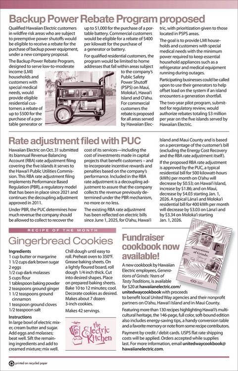 Hawaiian Electric - 2025 December Hookui - Page 1